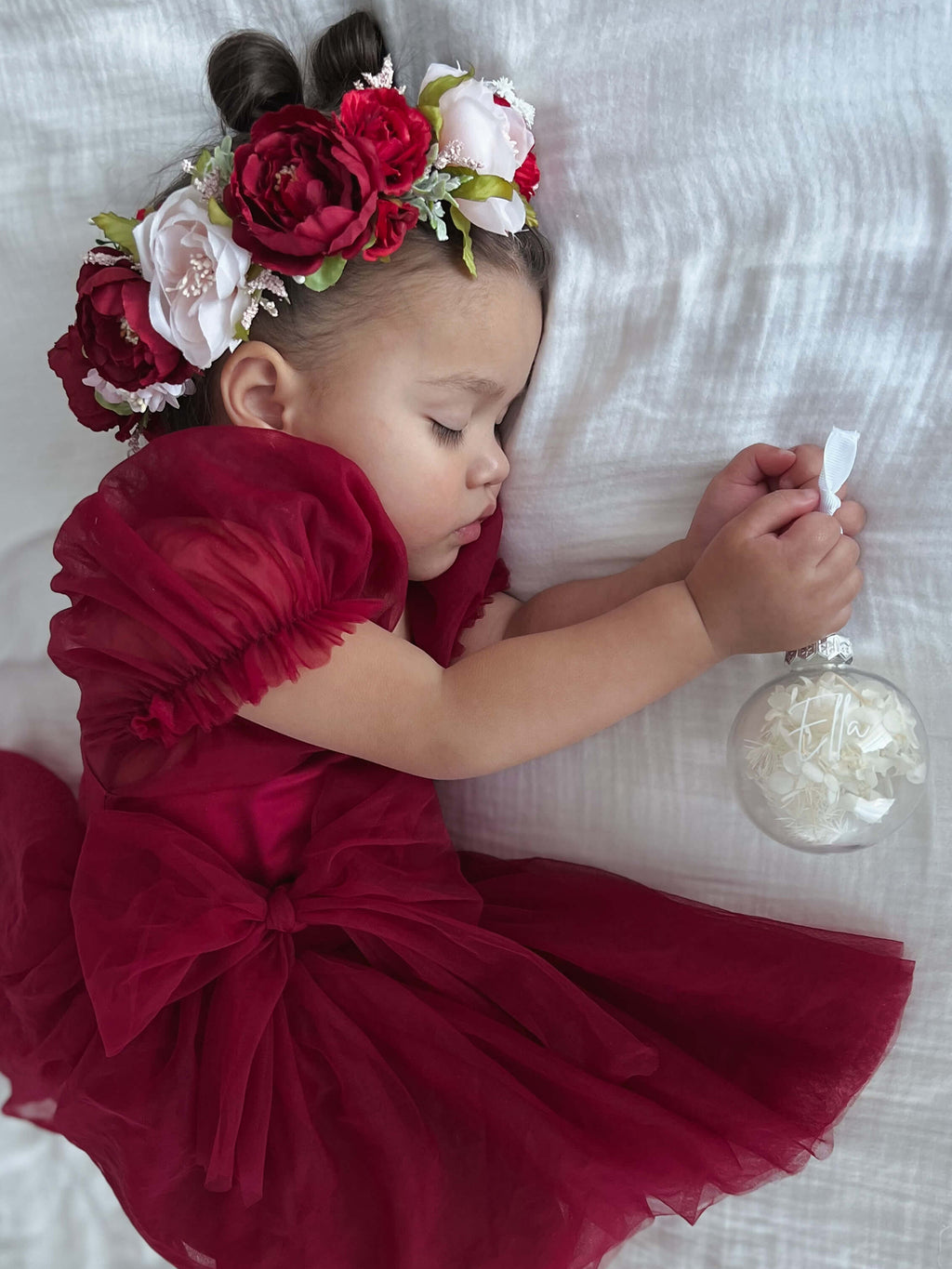 Girls Clara Christmas Flower Crown - Oui Babe
