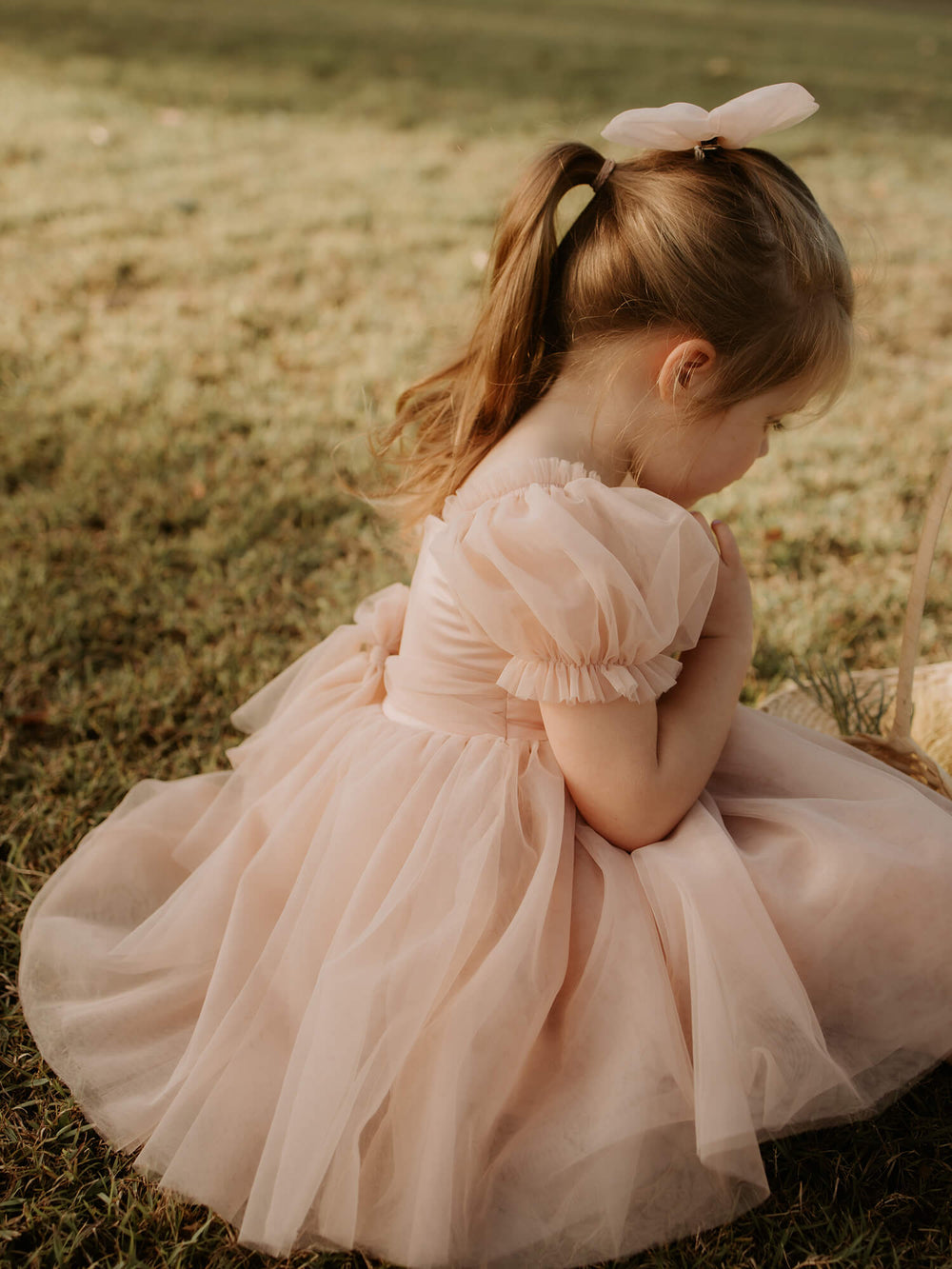 Layla Flower Girl Dress - Champagne - Oui Babe
