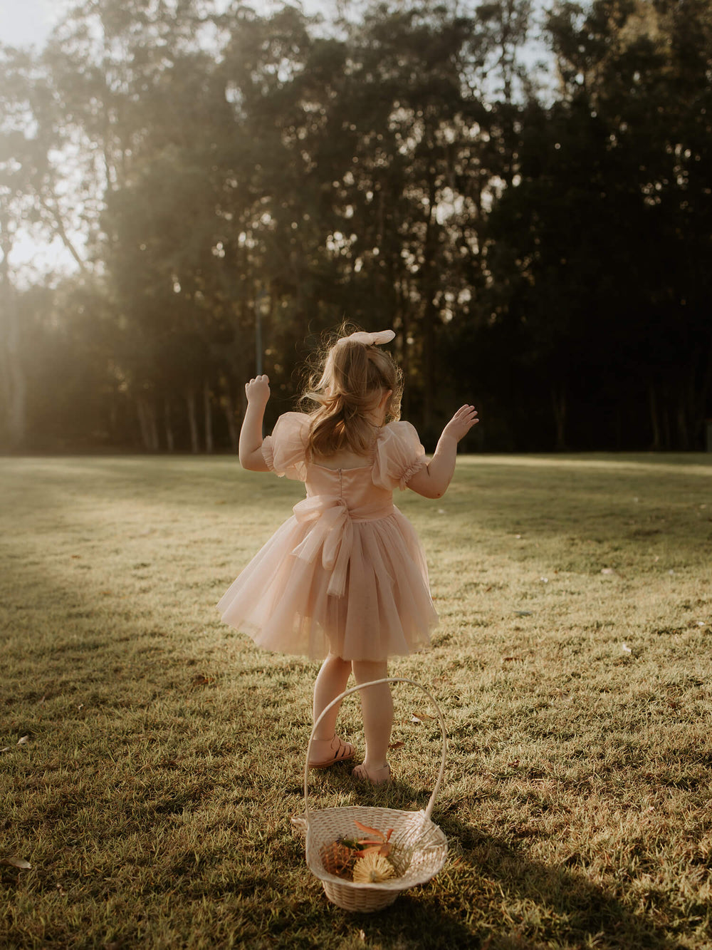 Layla Flower Girl Dress - Champagne - Oui Babe