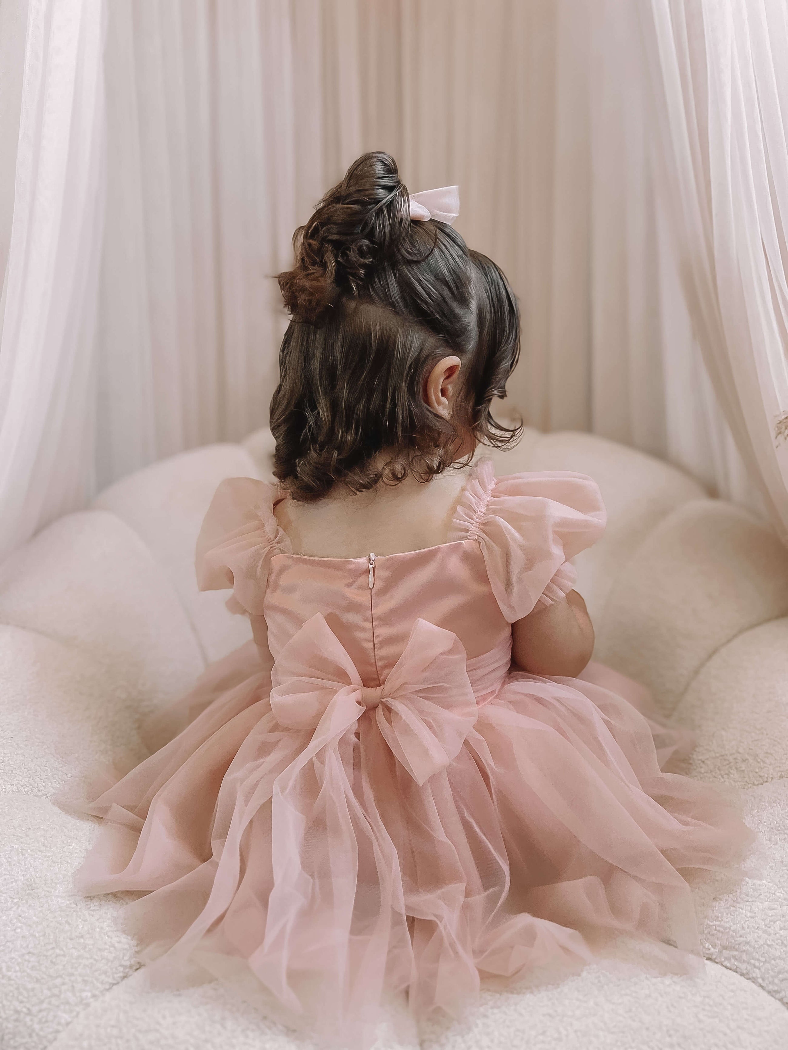 Layla Flower Girl Romper - Champagne - Oui Babe