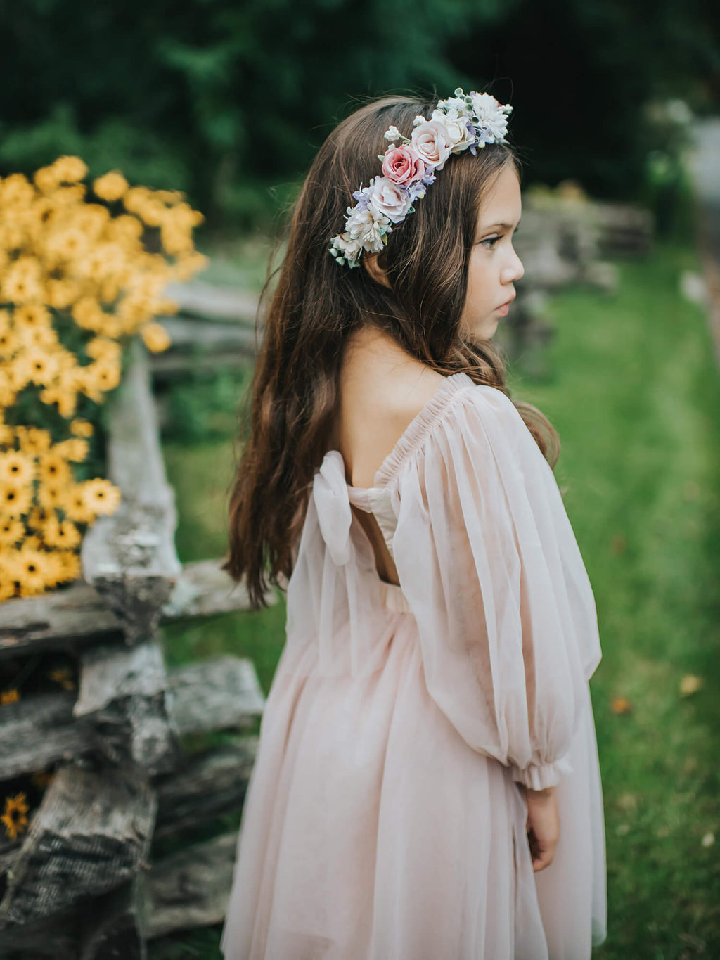 Wren Flower Girl Dress - Dusty Pink - Oui Babe